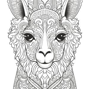 50 Mandala Animals Coloring Pages | Instant Download | Light and Dark ...