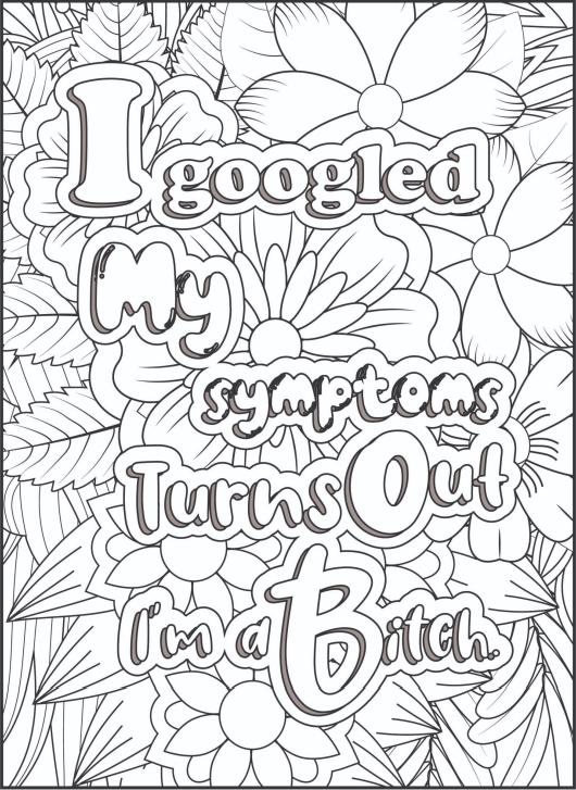 Swear Words Coloring Pages | Set of 100 Coloring Pages | Printable ...