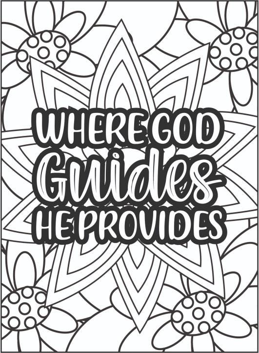 Religious Quotes Coloring Pages Set of 40 Coloring Pages Printable ...