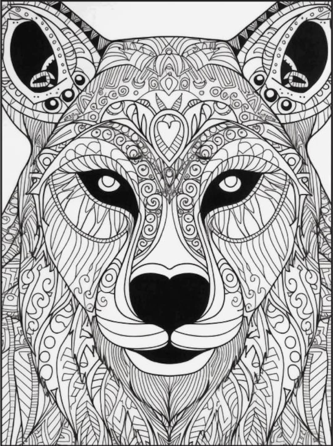 Animal Mandala Coloring Pages | 50 Relaxing Designs (instant Download ...