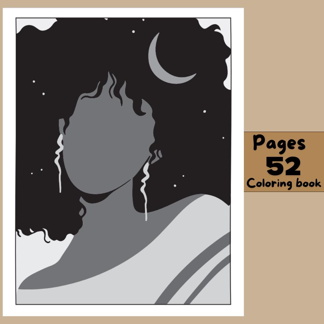 Boho Coloring Pages | Aesthetic Coloring Sheets | Set of 52 Pages ...