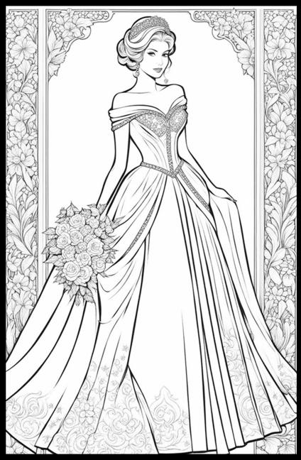 Women's Fashion Coloring Pages | 30 Dress Designs (printable PDF) - Etsy