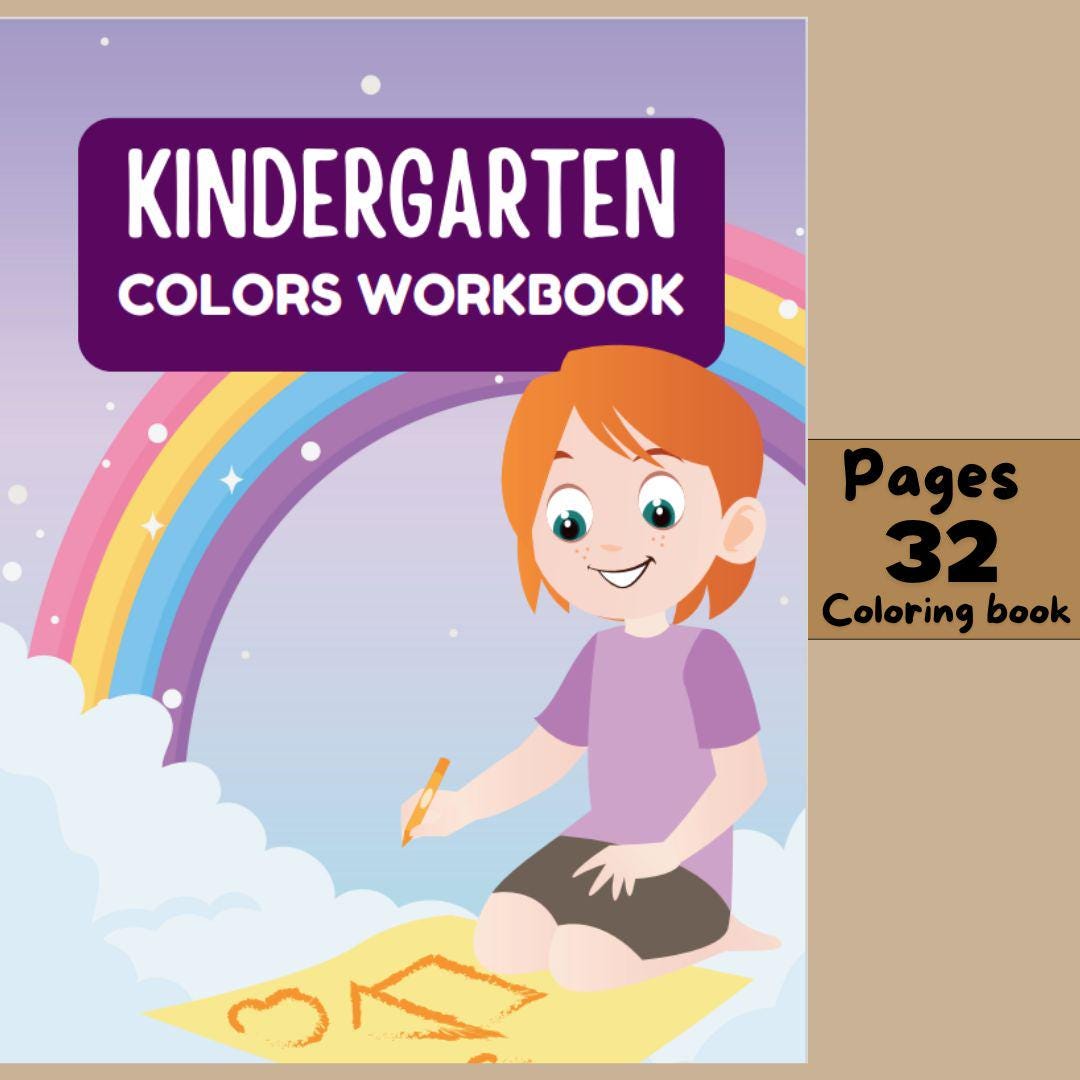 Kindergarten Colors Workbook | Instant Download | Montessori Toddler ...