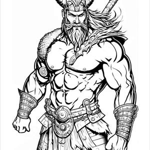 Set of 17 Viking Coloring Pages | Printable Digital Download | Coloring ...