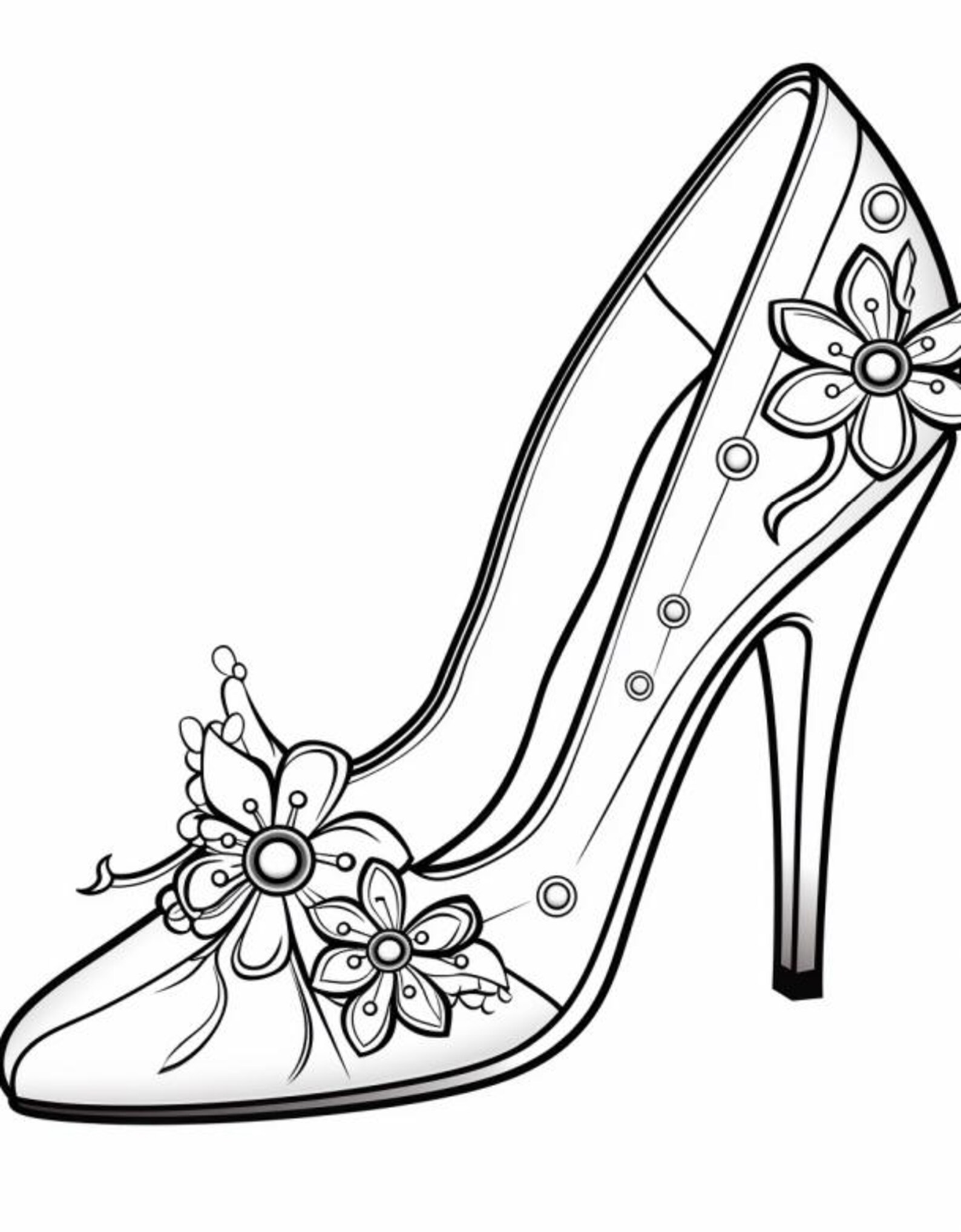 Fashion Shoes Coloring Book | 215 Grayscale Designs (PDF Download) - Etsy