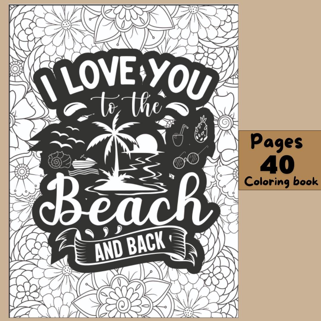 Summer Quotes Coloring Pages Set of 40 Coloring Pages Printable Instant ...