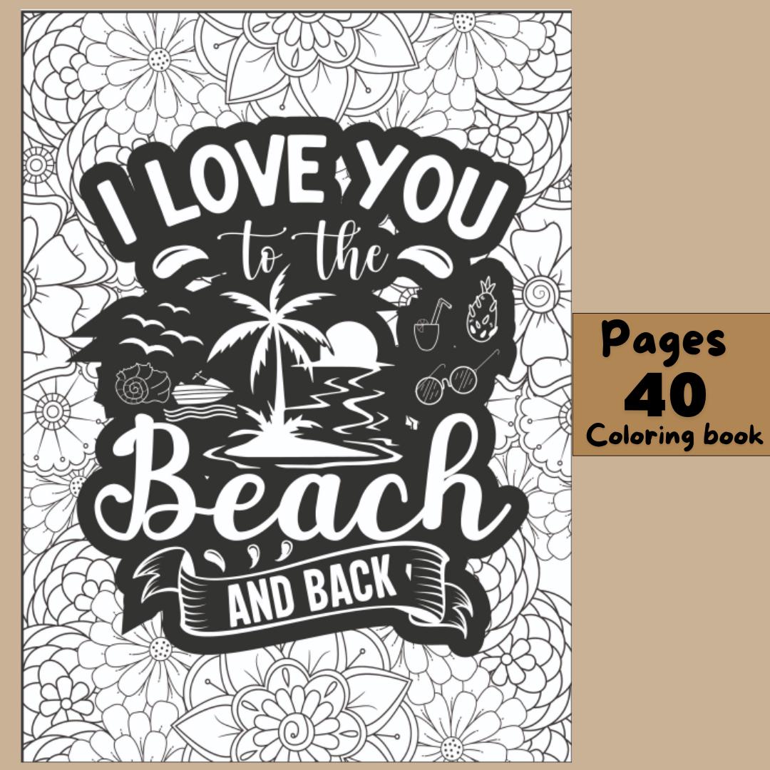 Summer Quotes Coloring Pages | Set of 40 Coloring Pages | Printable ...