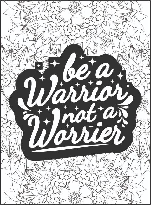 Motivational Quotes Coloring Book | Set of 70 Pages | Stress Relief ...