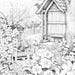 50 Spring Gardens Coloring Pages | Instant Digital Download | Light and ...