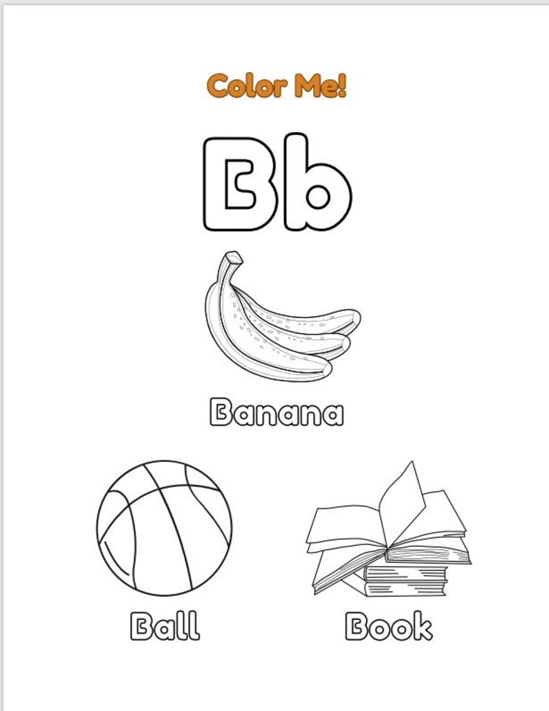 Coloring Book for Kids Instant Digital Download Practice Preschool ...