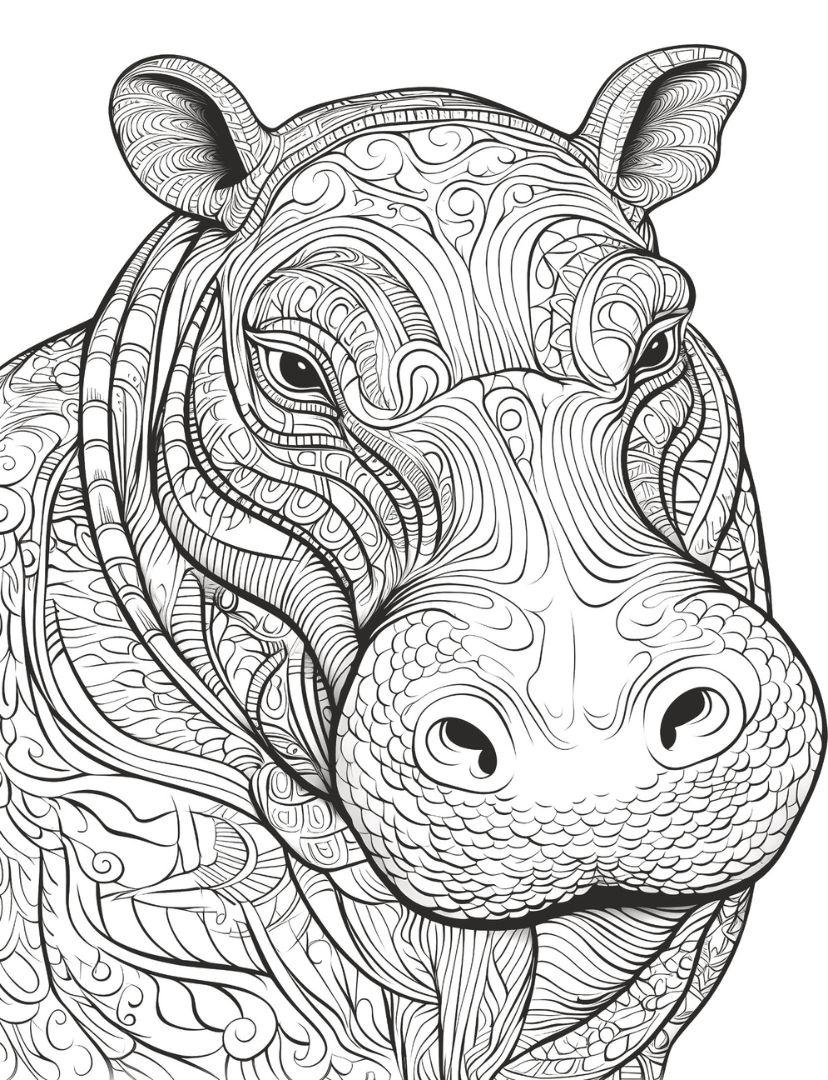 50 Mandala Animals Coloring Pages | Instant Download | Light and Dark ...