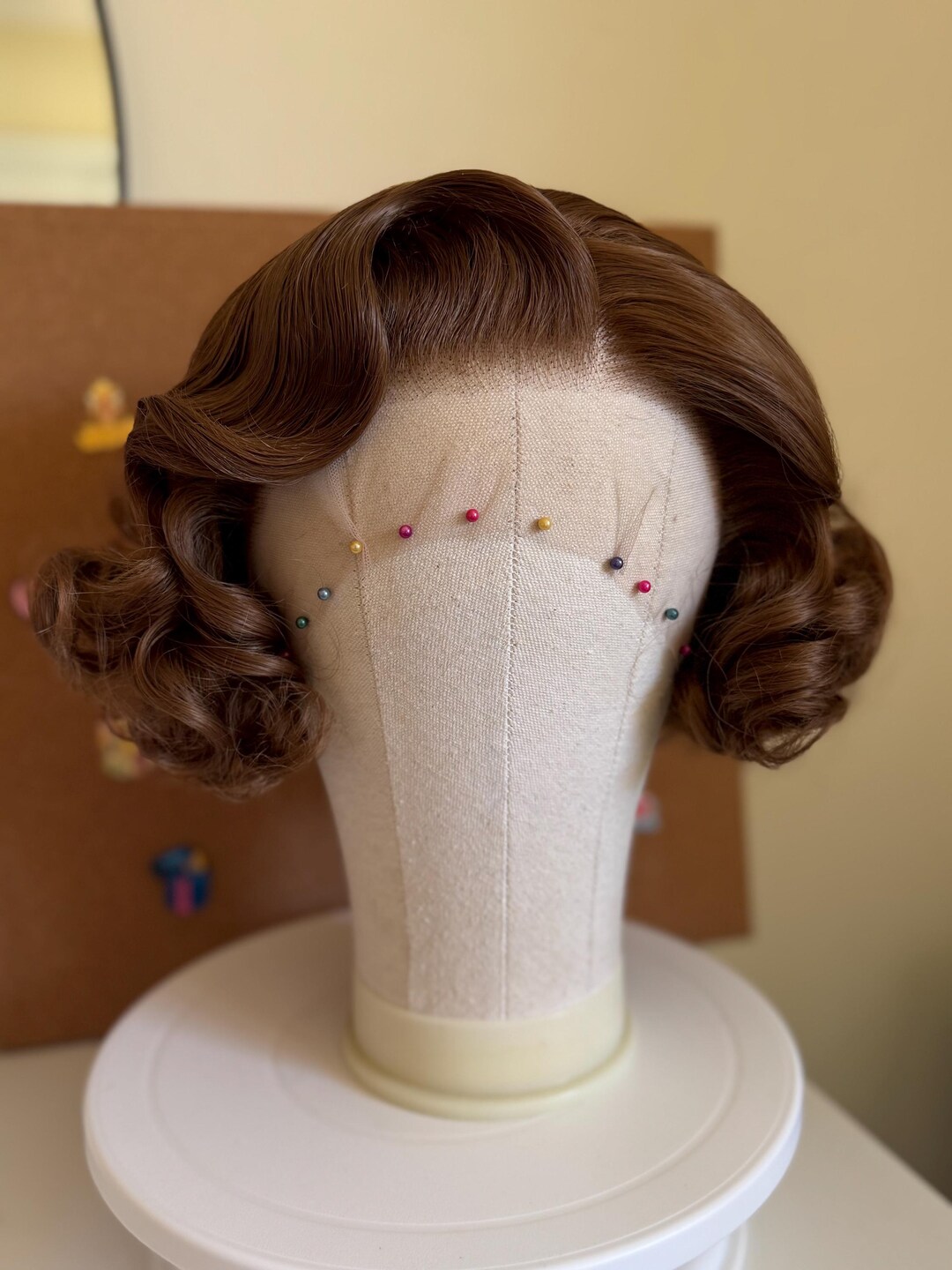 1930s Old Hollywood Lace Front Wig – Vintage Sculpted Waves | Pre ...