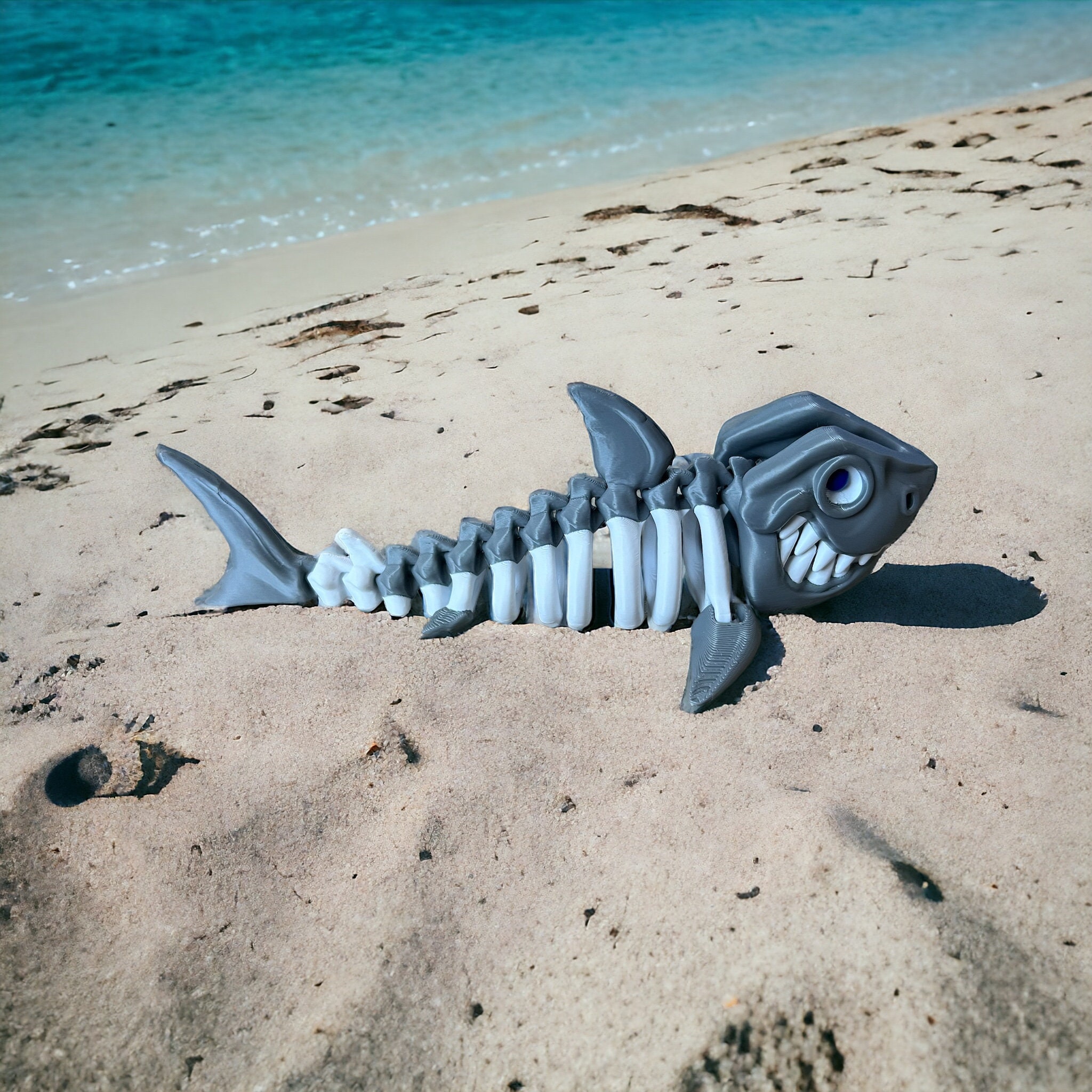Flexible Shark Skeleton Model - Quirky Desk Ornament or Shelf Decor - Etsy