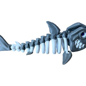 Flexible Shark Skeleton Model - Quirky Desk Ornament or Shelf Decor - Etsy