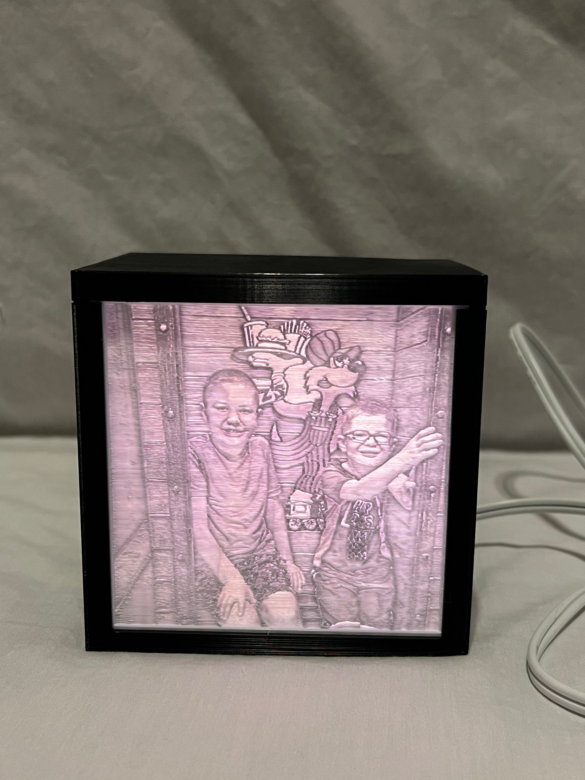 Lithophane Box Single Photo - Etsy