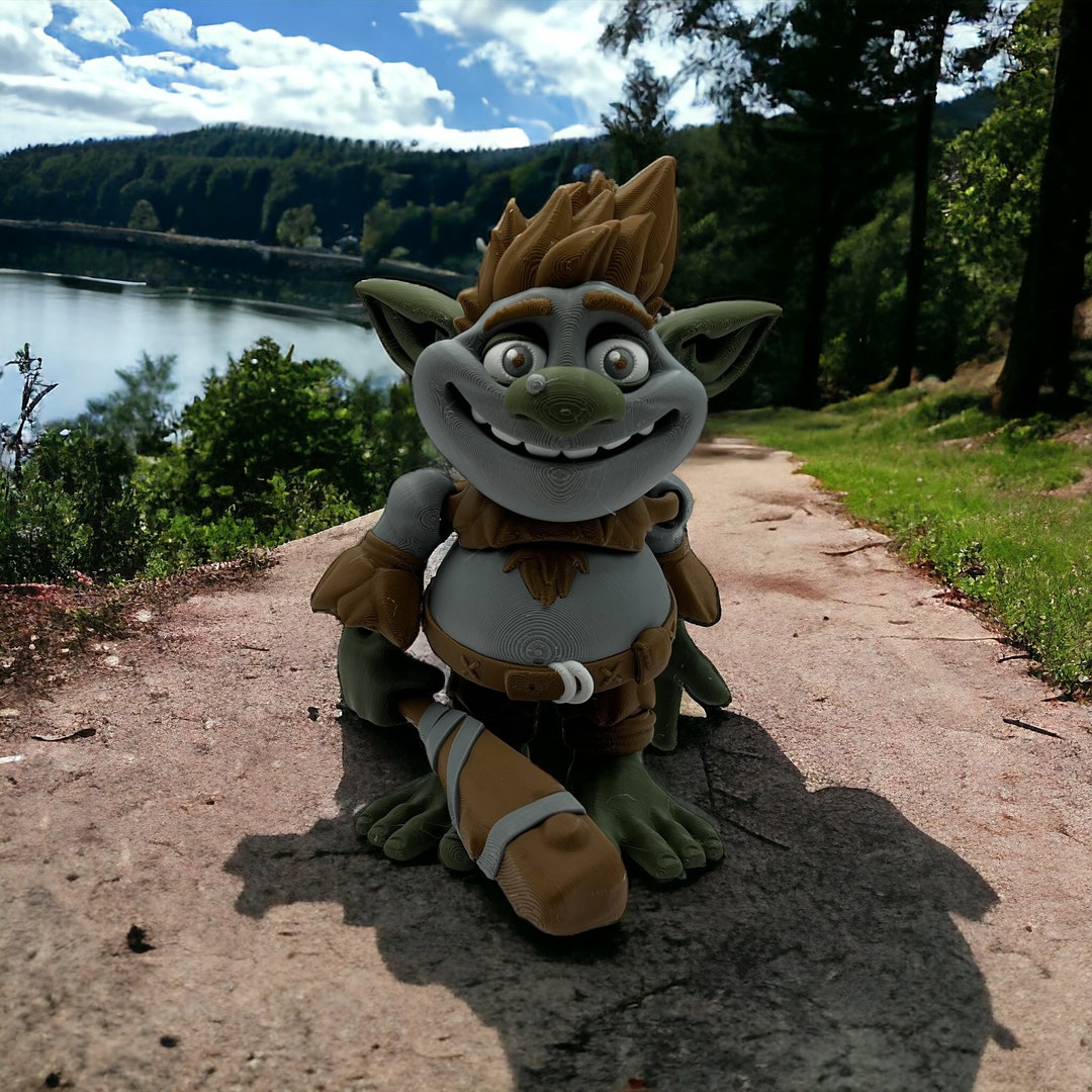 Flexi Troll With Club - Etsy