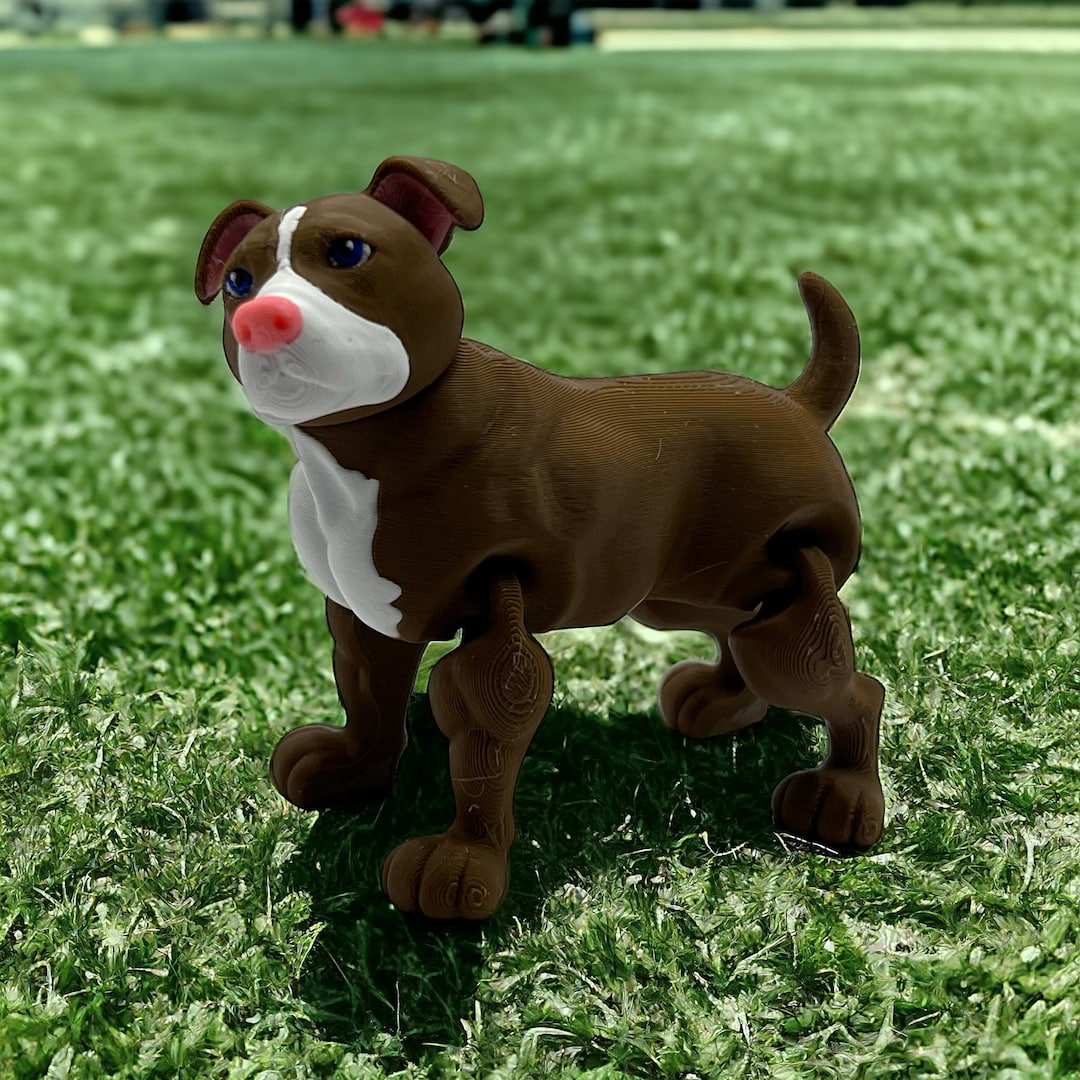 Flexi Pitbull: Articulated 3D Printed Dog - Etsy