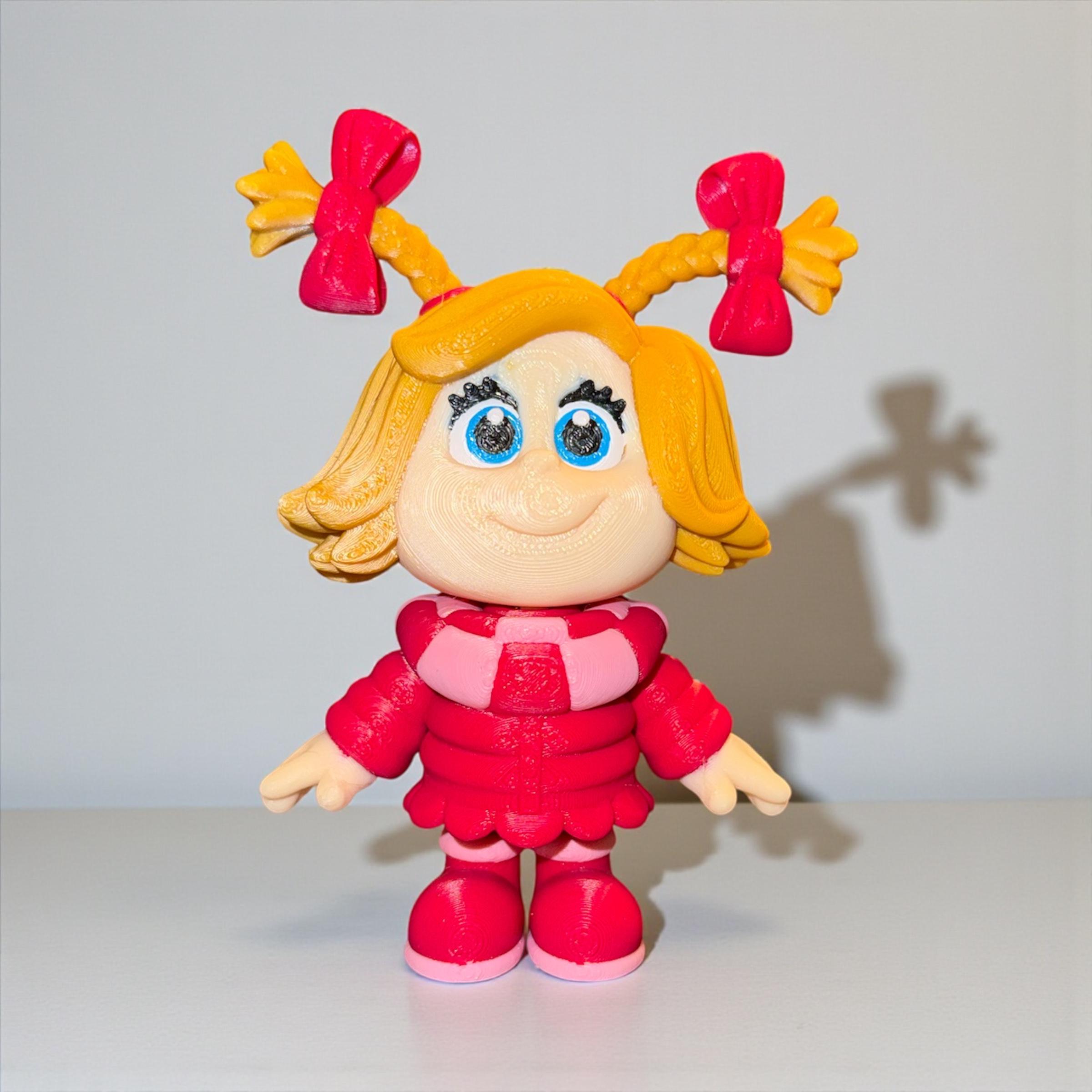 Cindy Lou Who Inspired Christmas Figurine • Whoville Holiday Decor ...
