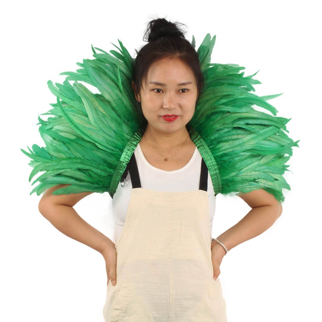 4-tone Feather Shawl Showgirl Feather Shawl carnival Costume - Etsy