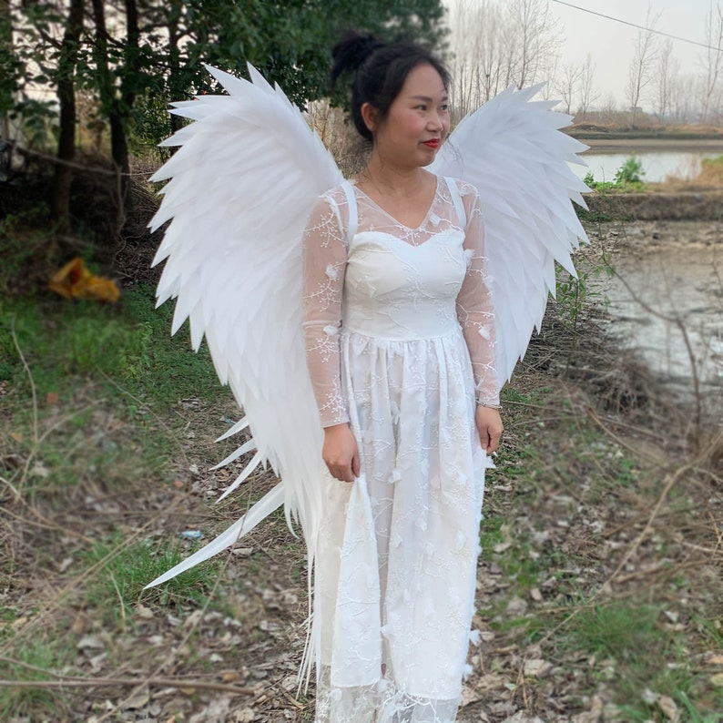 White Large Angel Wings Costume Photo Shoot Costume Cosplay - Etsy