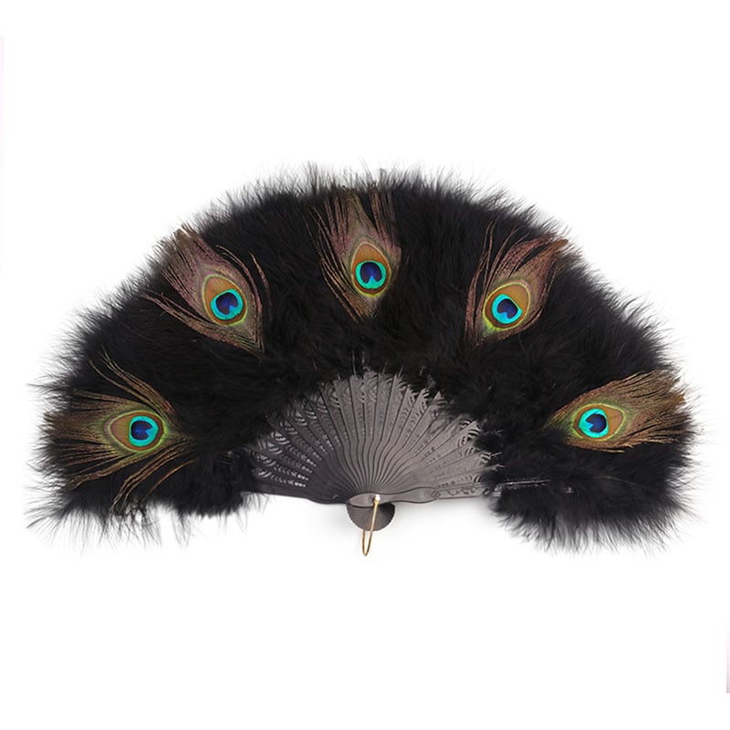 Peacock Feather Fan - Etsy