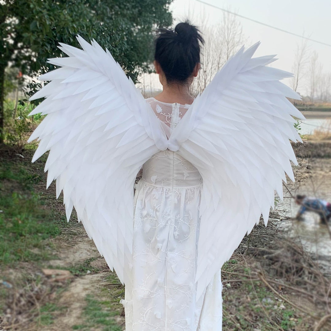 White Large Angel Wings Costume, Photo Shoot Costume Cosplay Design Angel Wings - Etsy