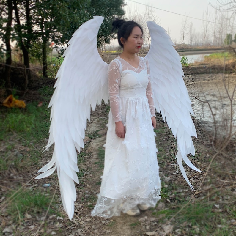 White Large Angel Wings Costume Photo Shoot Costume Cosplay Design