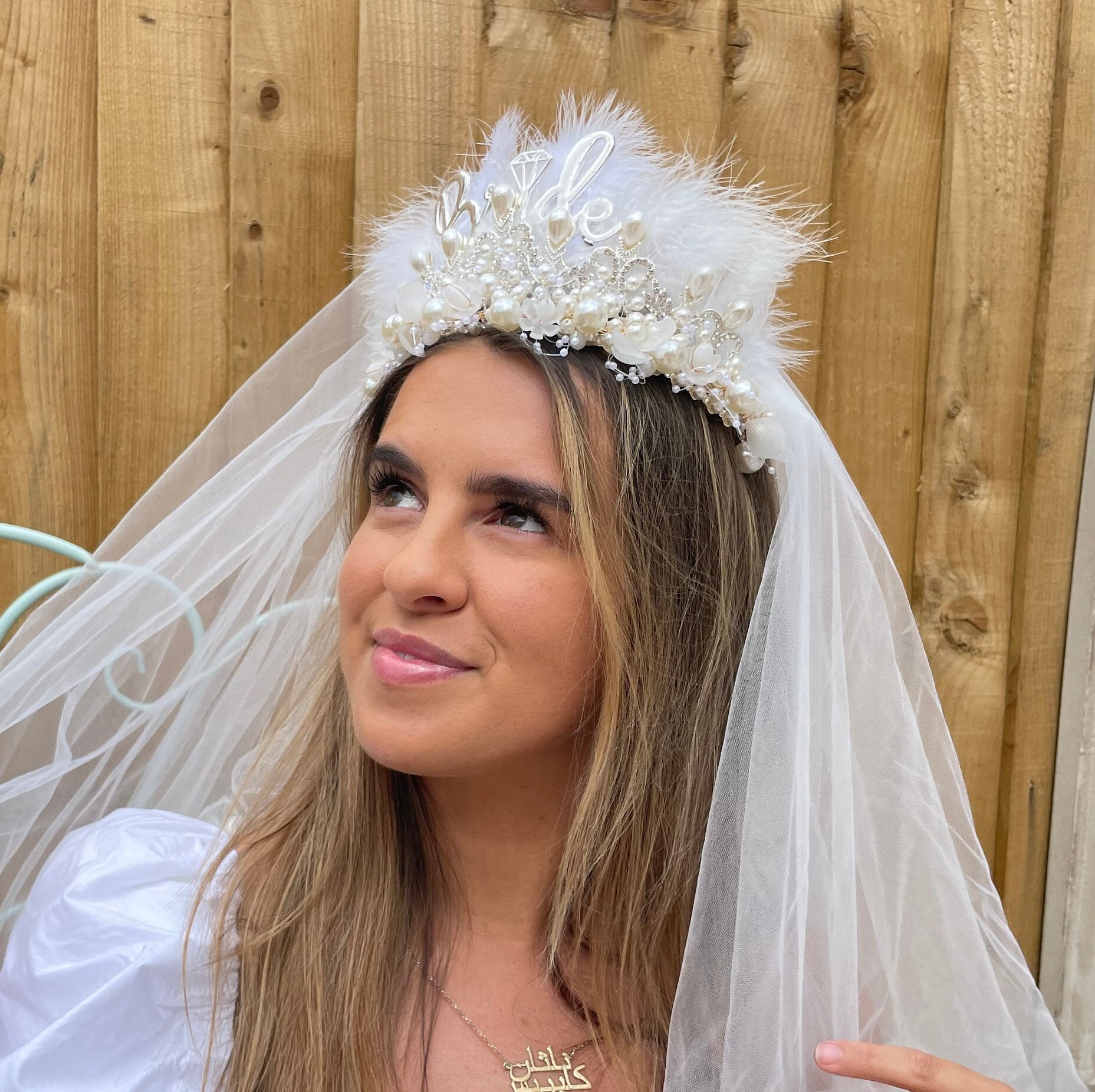 Bride to Be Crown / Hen Crown in Pearl & White Extravagant | Etsy UK