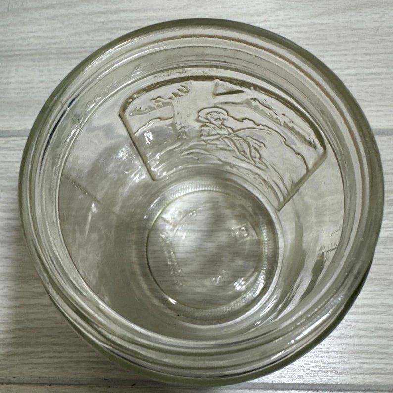 ANCHOR HOCKING Glass Summer Coffee Tang Container (6x3.75") Vintage *no ...