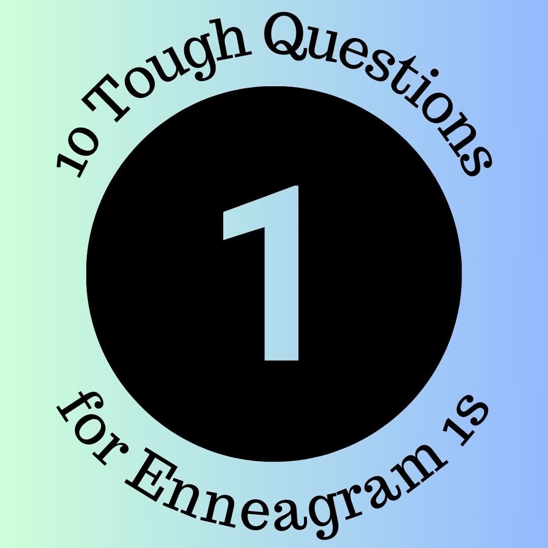 Enneagram 1 Journal - Ten Tough Questions - Etsy