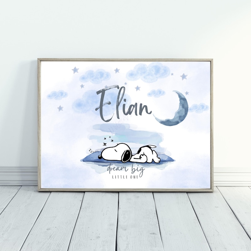 Snoopy Posters and Prints - Etsy