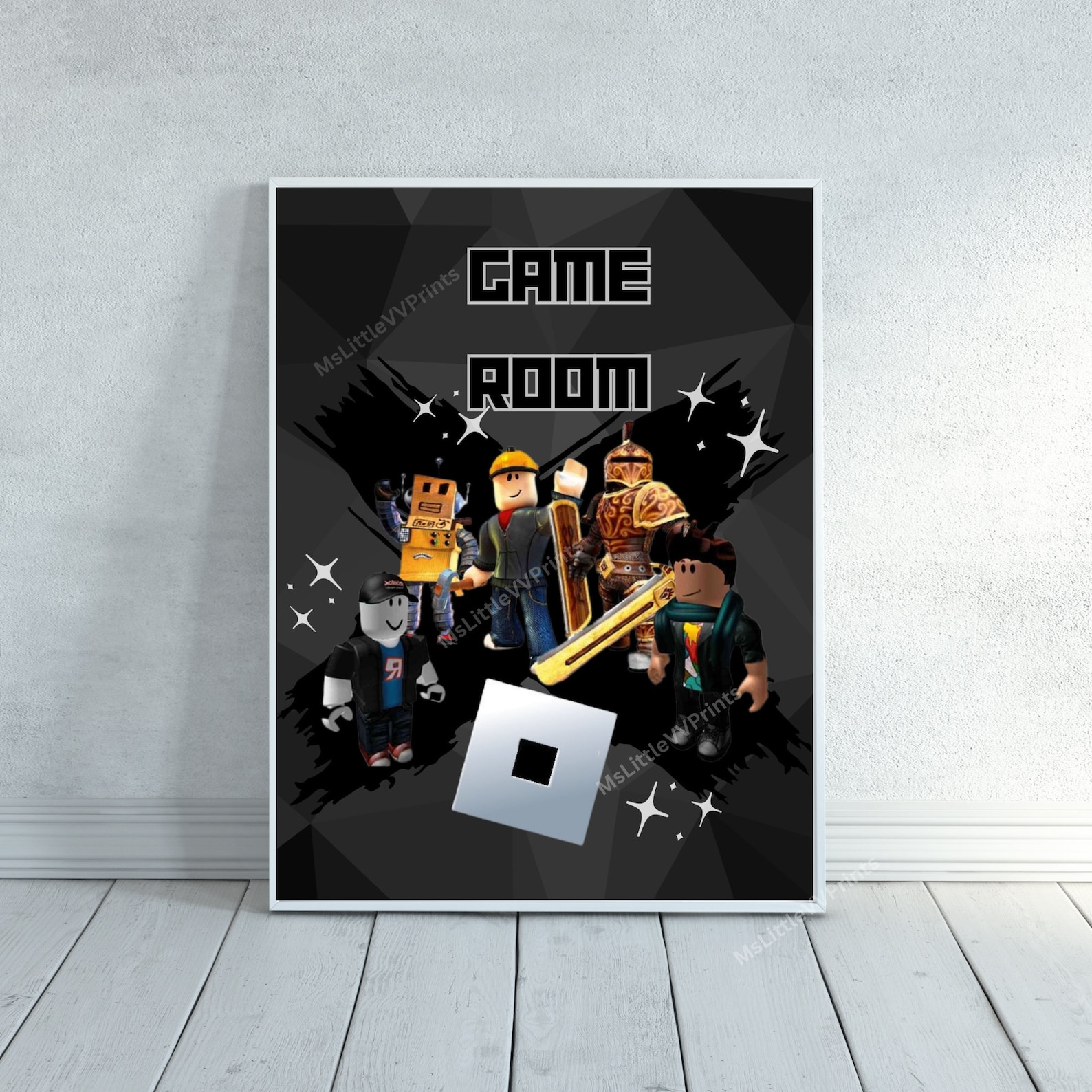 Personalized Digital Roblox Name Poster, Roblox Custom Name . Kids Wall ...