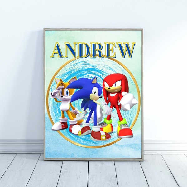Sonic Wall Decal - Etsy