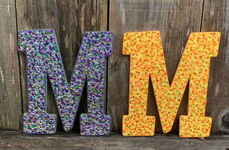 Custom Rhinestone Letter - Etsy
