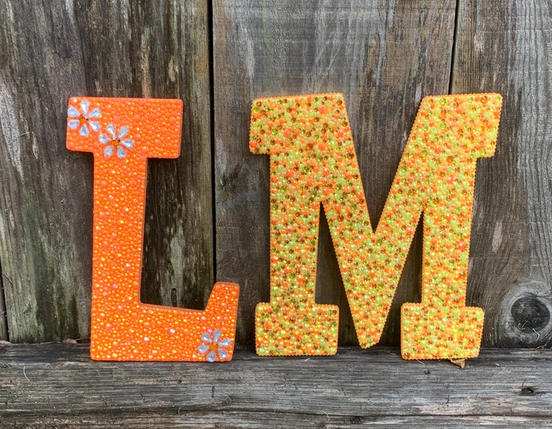 Custom Rhinestone Letter - Etsy
