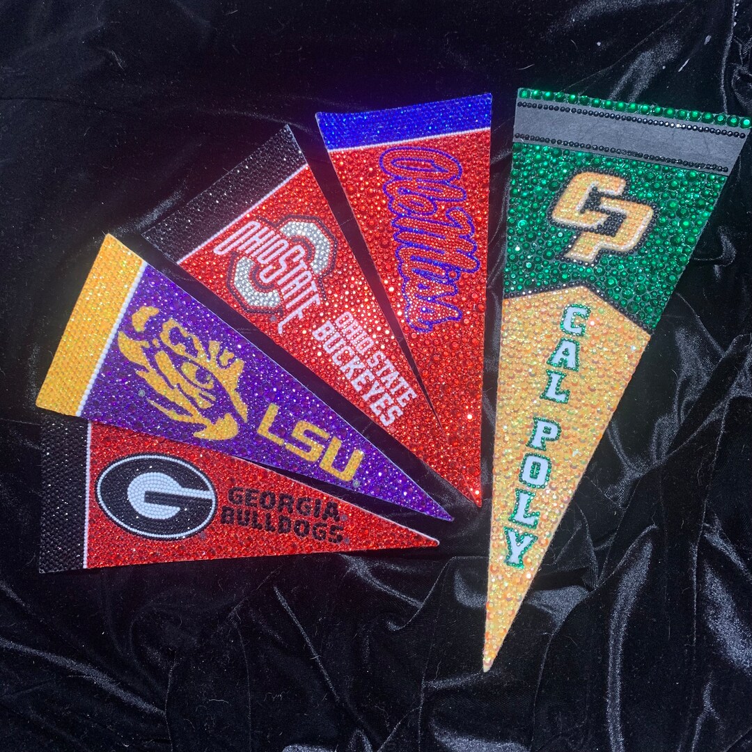 Bling College Mini Pennant University of Georgia - Etsy