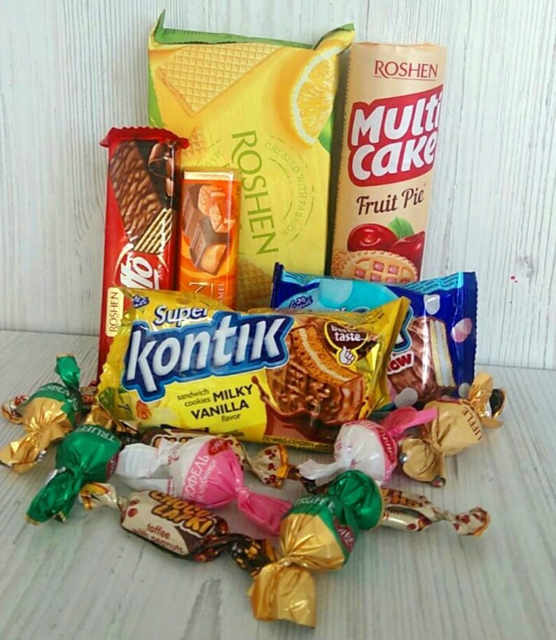UKRAINIAN Snack Box Sweet Candy Surprise Mystery Gift Box - Etsy