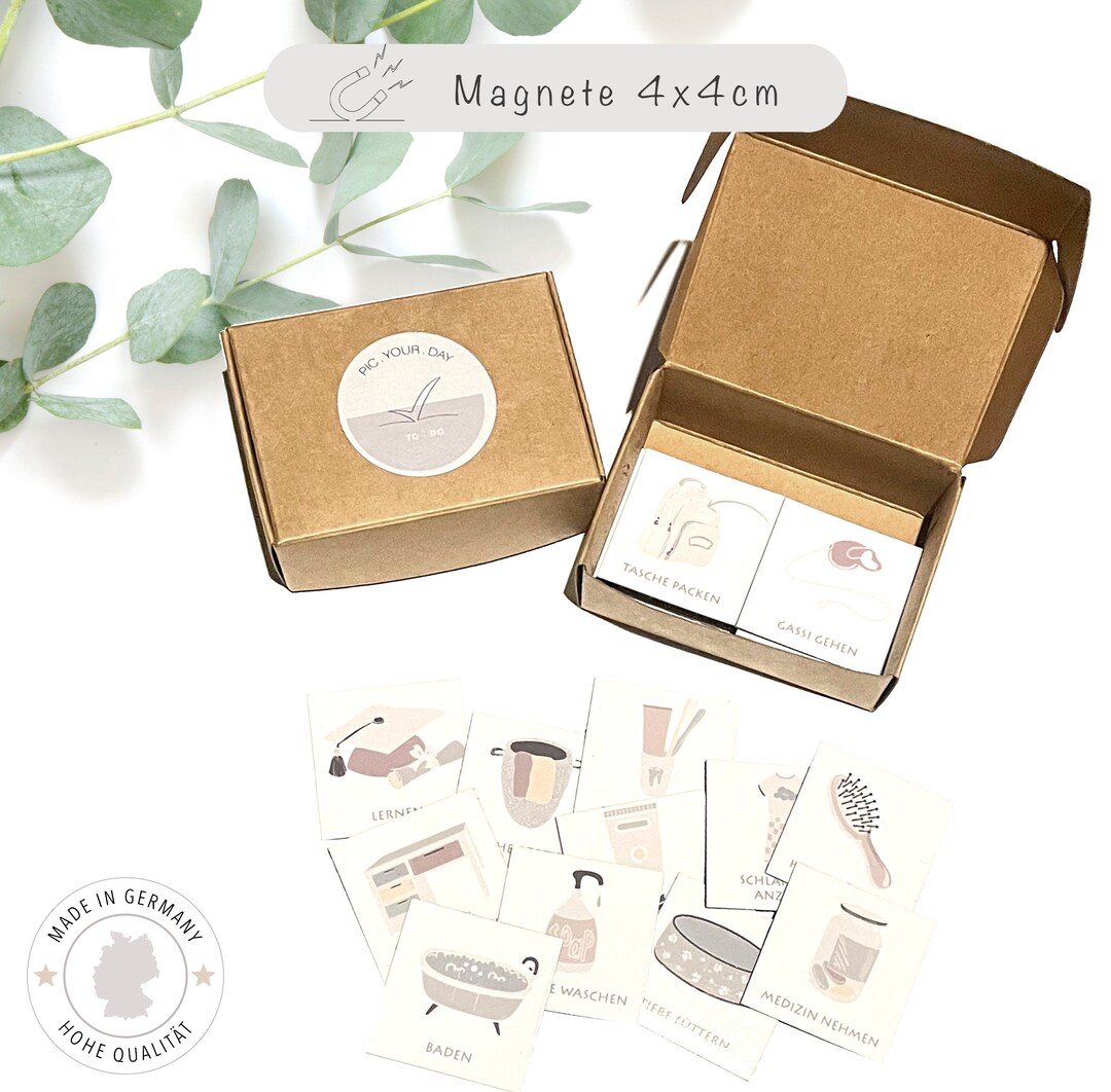 TO-DO Weekly Plan Children Magnets Daily Schedule Montessori Inspired ...