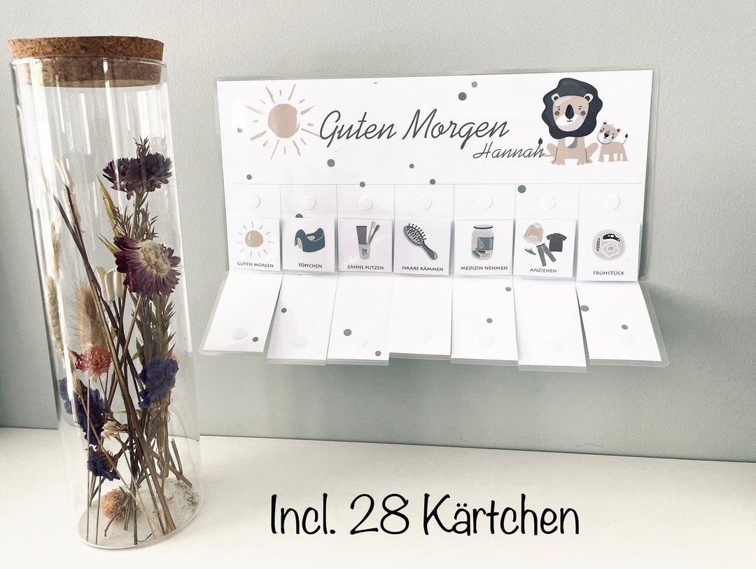 Craft Set Daily Routine Including 28 A4 Cards for Children With ...