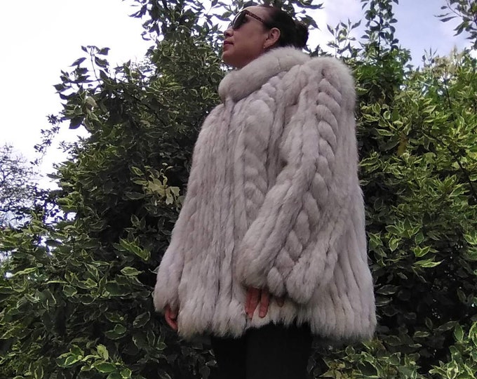 SAGA FOX Fur Jacket for Women Fox Fur Jacket With Collar Fox Fur Coat ...