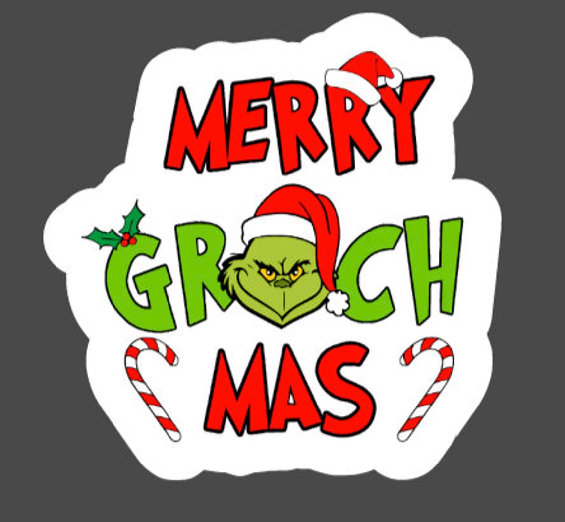 Grinch Christmas Stickers - Etsy