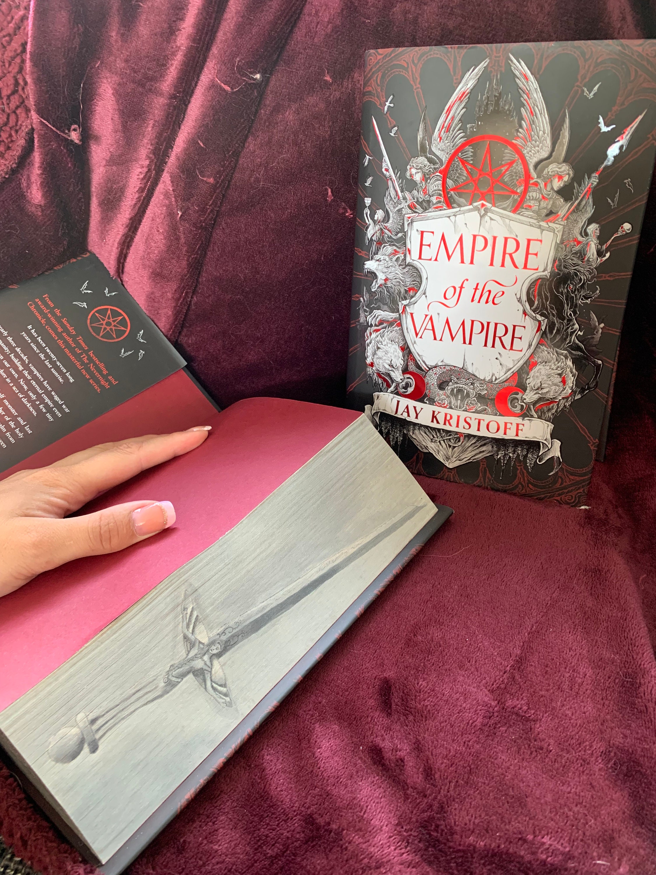 Empire of the Vampire Fore Edge Painting - Etsy