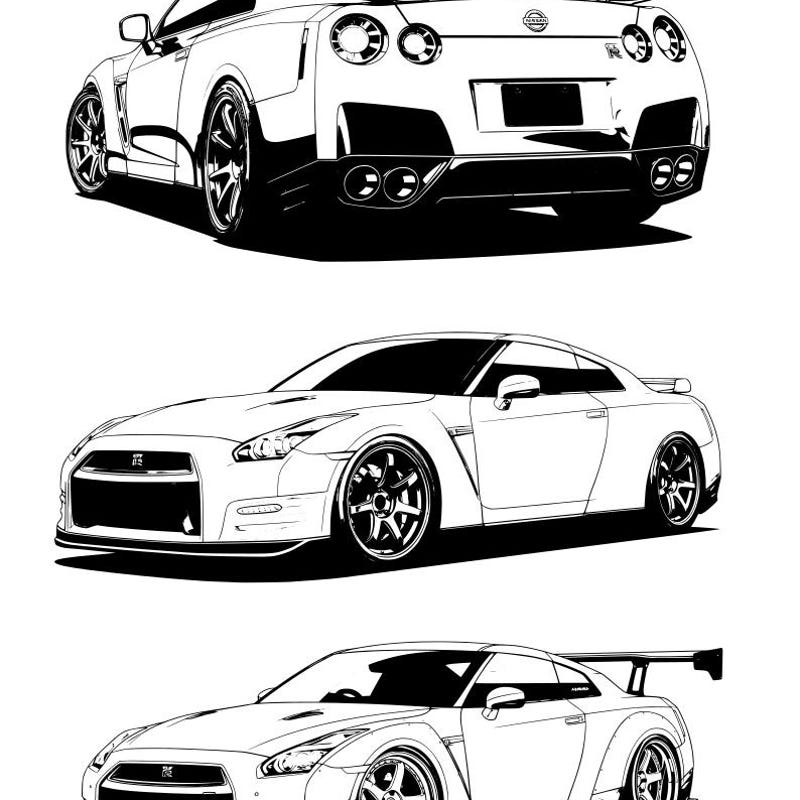 Nissan Gtr Papercraft - Etsy