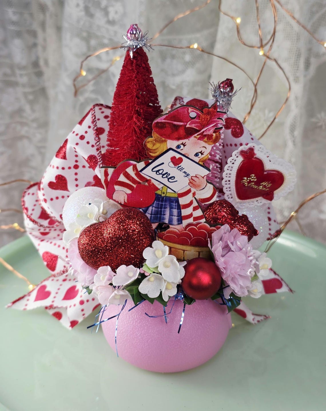Vintage Valentine's Day Gift Decoration Decor Retro Valentine Mercury ...