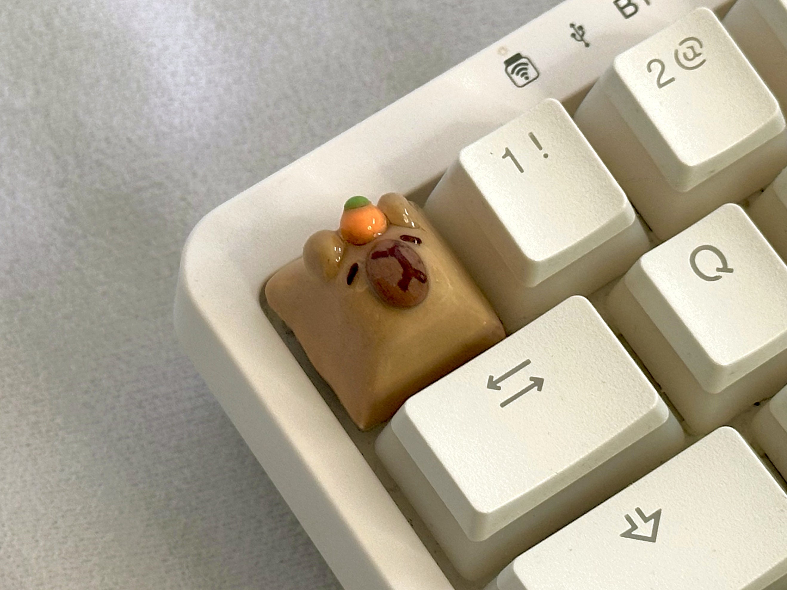 Capybara Artisan Keycap Cute Handmade Keycap - Etsy