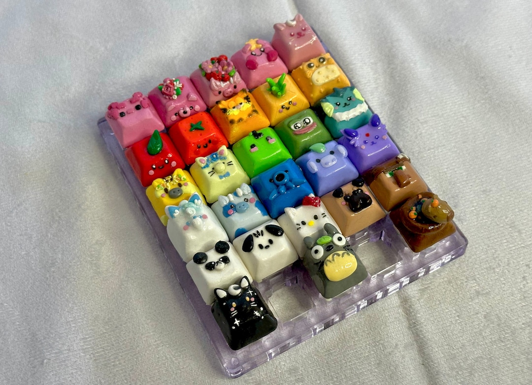 Custom Handmade Artisan Keycaps | Inspired by Minecraft, Pokemon ...