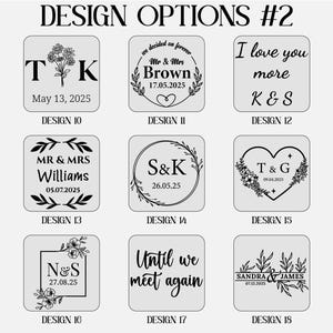 Custom Wooden Wedding Ceremony Ring Box, Personalized Engraved ...