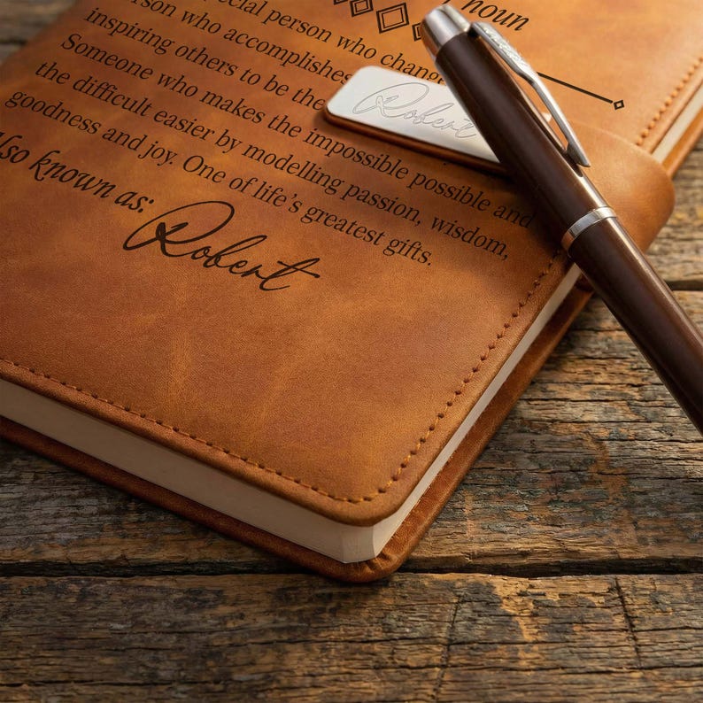 Difference Maker Custom Notebook & Pen Set, Custom Engraved Journal ...