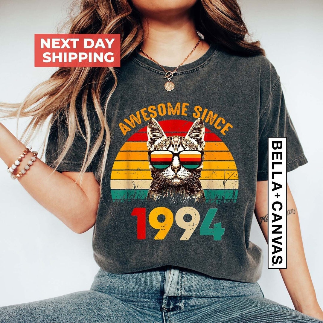 1994 Retro Cool Cat Shirt, Awesome Since 1994 Tee, 1994 Vintage Cool ...