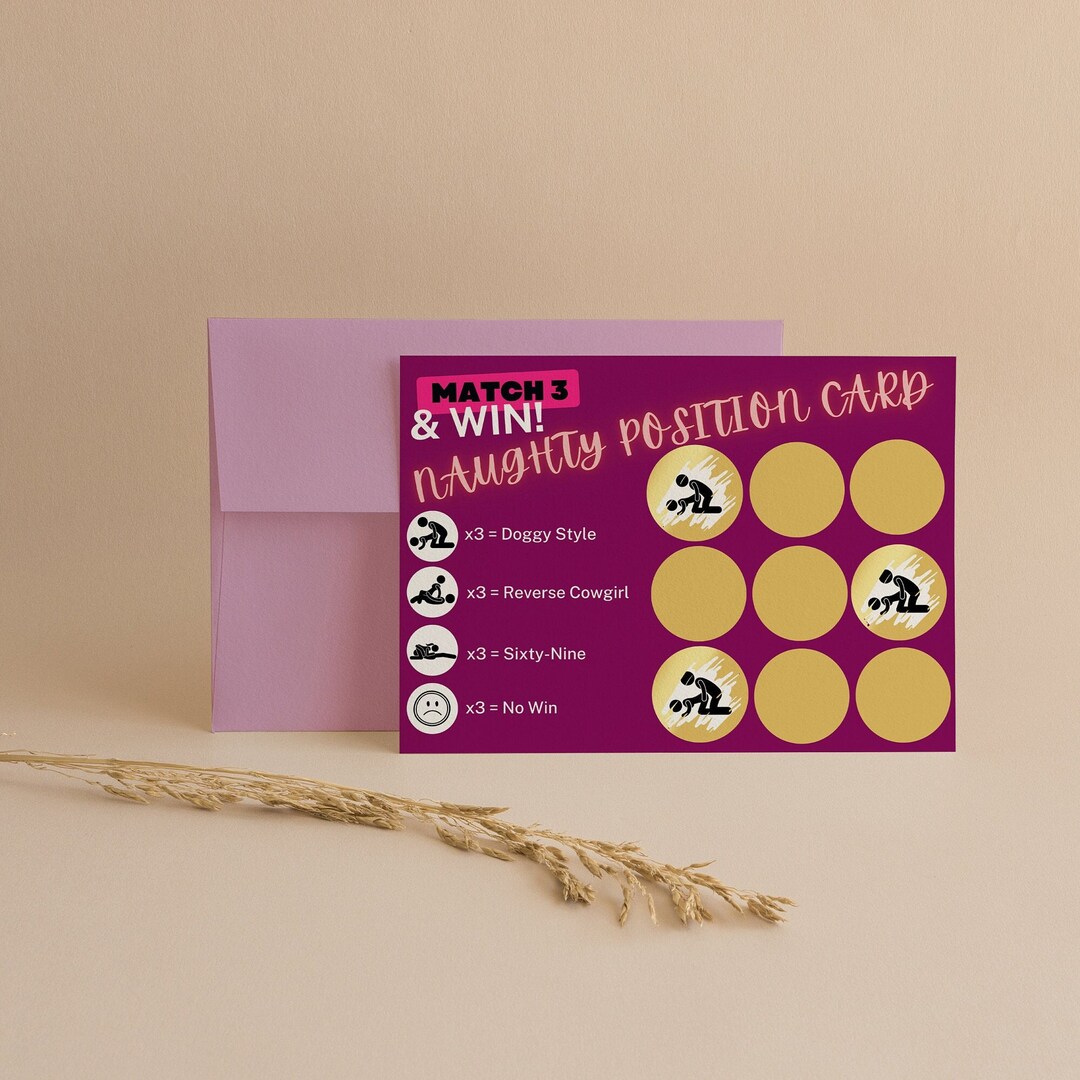Exciting Naughty Position Scratch Card for Husband | Unique Adult Gift ...